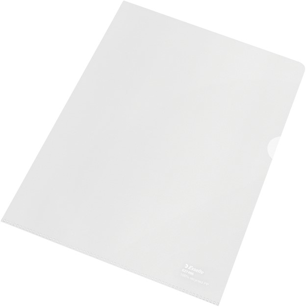 Insteekmap L-model Esselte A4 100% gerecycled 0.10mm transparant 100 ...