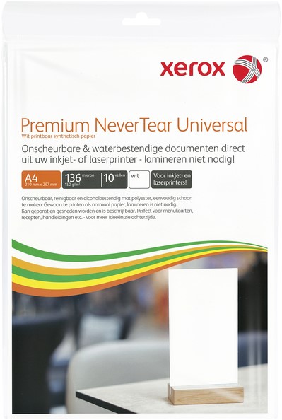 Nevertear Xerox Premium Universal A4 polyester 136micron wit 10vel ...
