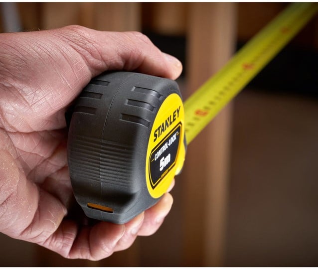 Rolmaat Stanley Control-Lock 5 meter 25mm - Datas Kantoor Kompleet