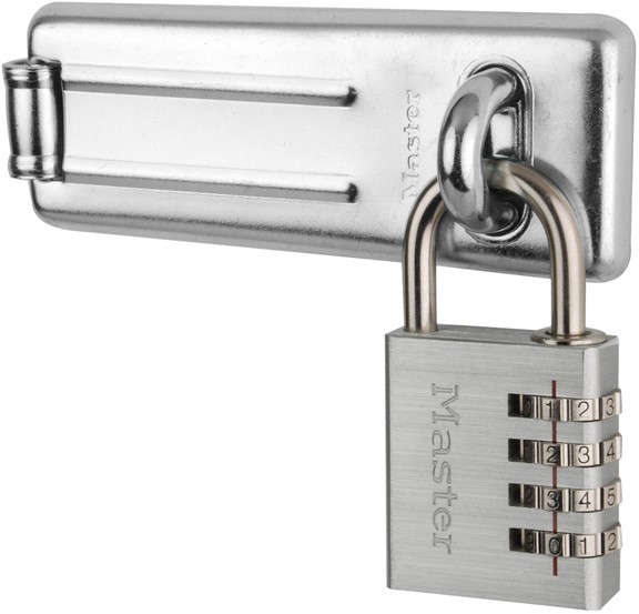 Hangslot MasterLock overval + aluminium 40mm - Datas Kantoor Kompleet