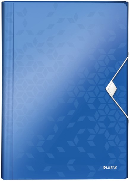 Projectmap Leitz WOW voor A4 6 vaks PP blauw - Datas Kantoor Kompleet