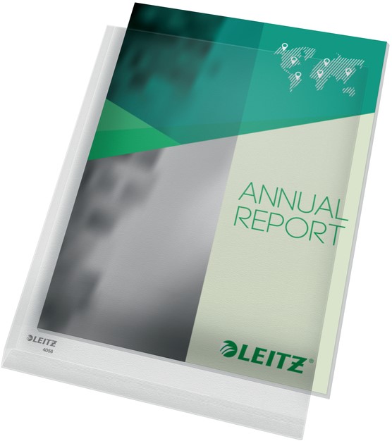 Insteekmap L-model Leitz premium A4 0.17mm PVC met expansievouw nerf 5 stuks - Datas Kantoor ...