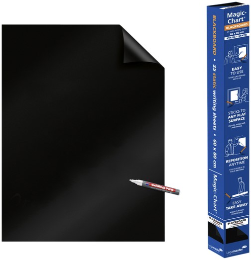 Magic-Chart Legamaster Whiteboard 60x80cm zwart - Datas Kantoor Kompleet