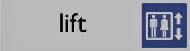 Infobord pictogram lift 165x44mm - Datas Kantoor Kompleet