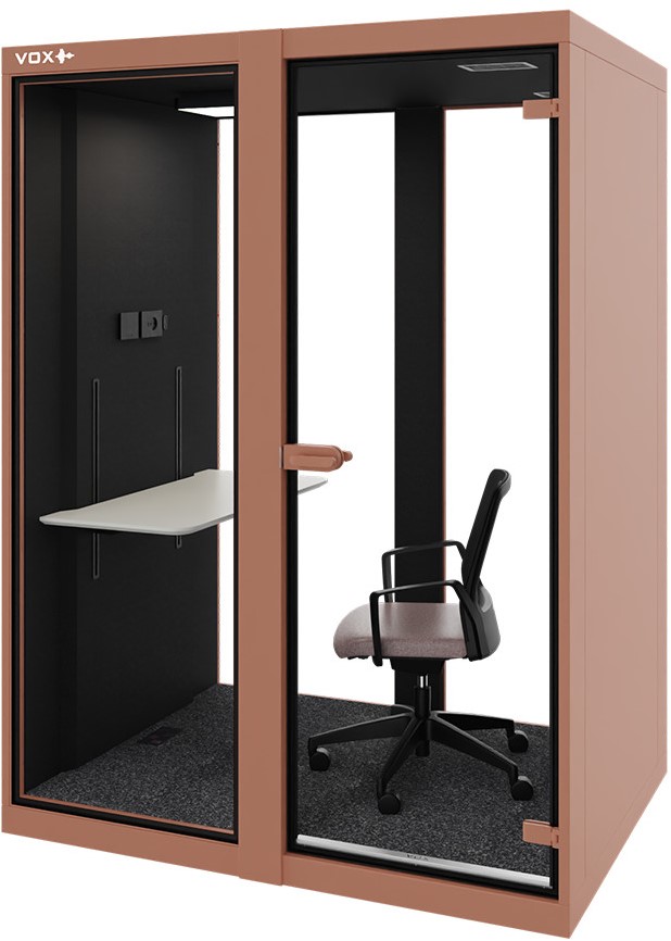 VOX POD Medium - Akoestische belcel - RAL 3012 - Datas Kantoor Kompleet