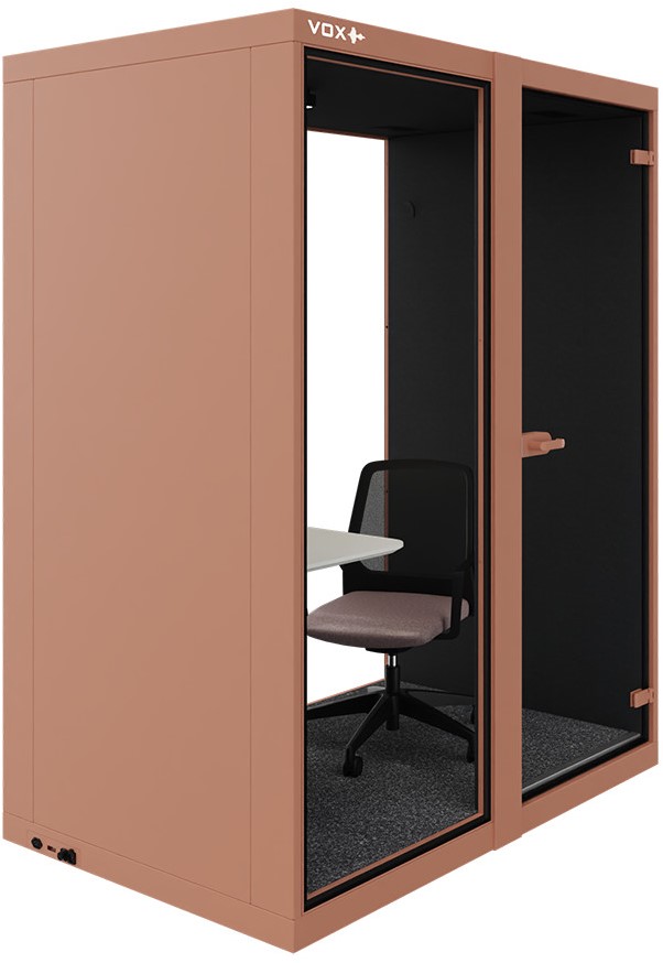 VOX POD Medium - Akoestische belcel - RAL 3012 - Datas Kantoor Kompleet