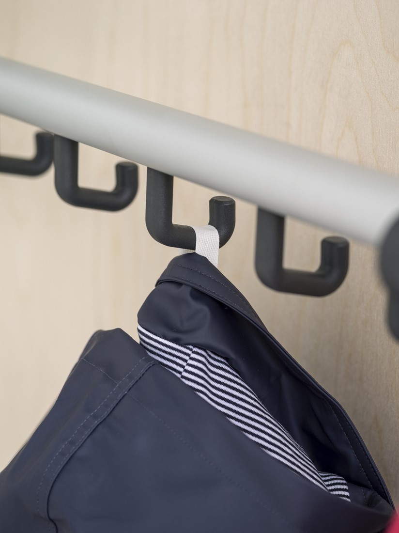 Van Esch Tertio HA wandkapstok - 18 Jashaken - 180 x 16 x 15 cm - Datas ...